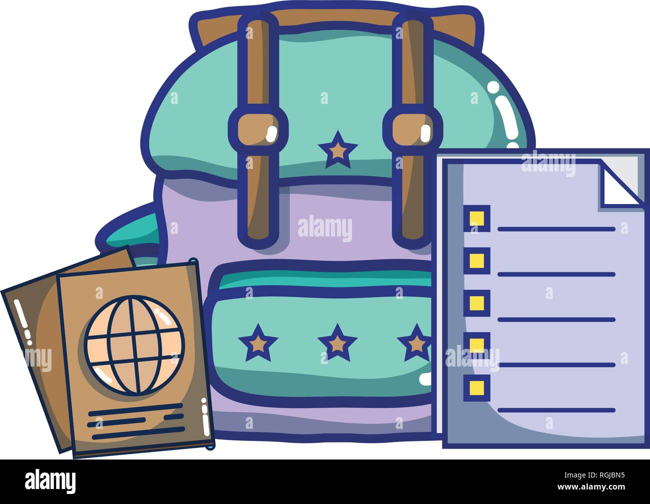 vacation trip cartoon Stock Vector Image & Art - Alamy