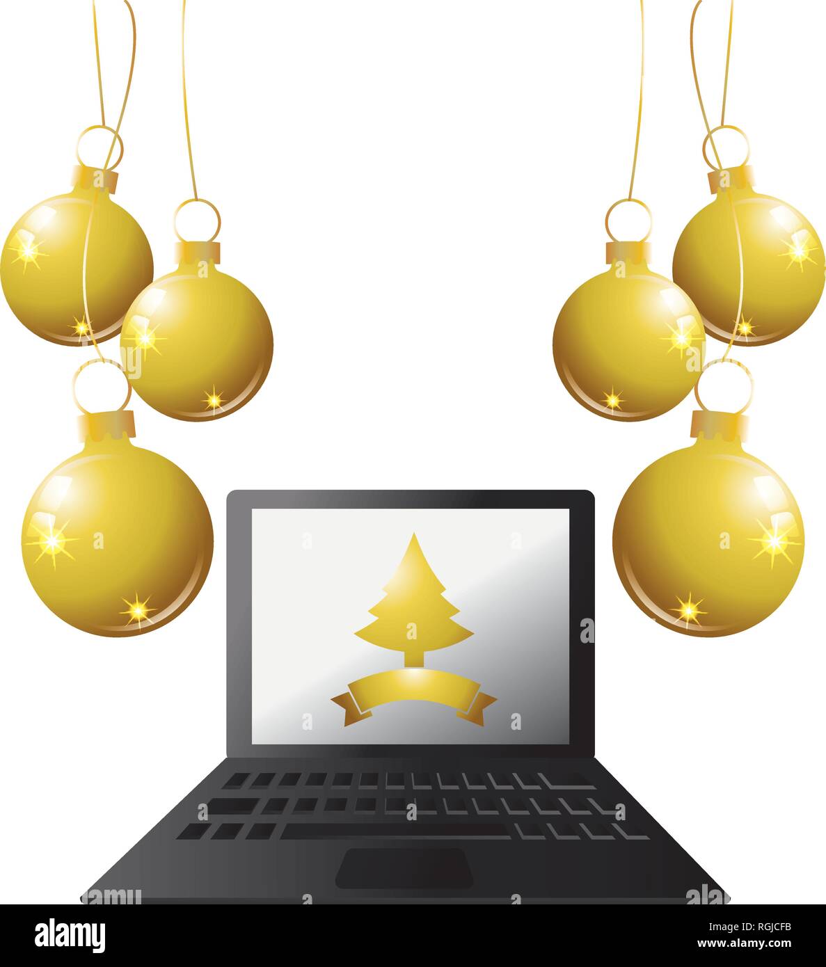laptop gift cartoon Stock Vector Image & Art - Alamy
