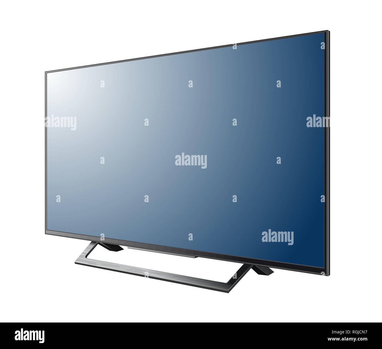 TV screen flat lcd led vector illustration Vector Stock Vector Image ...