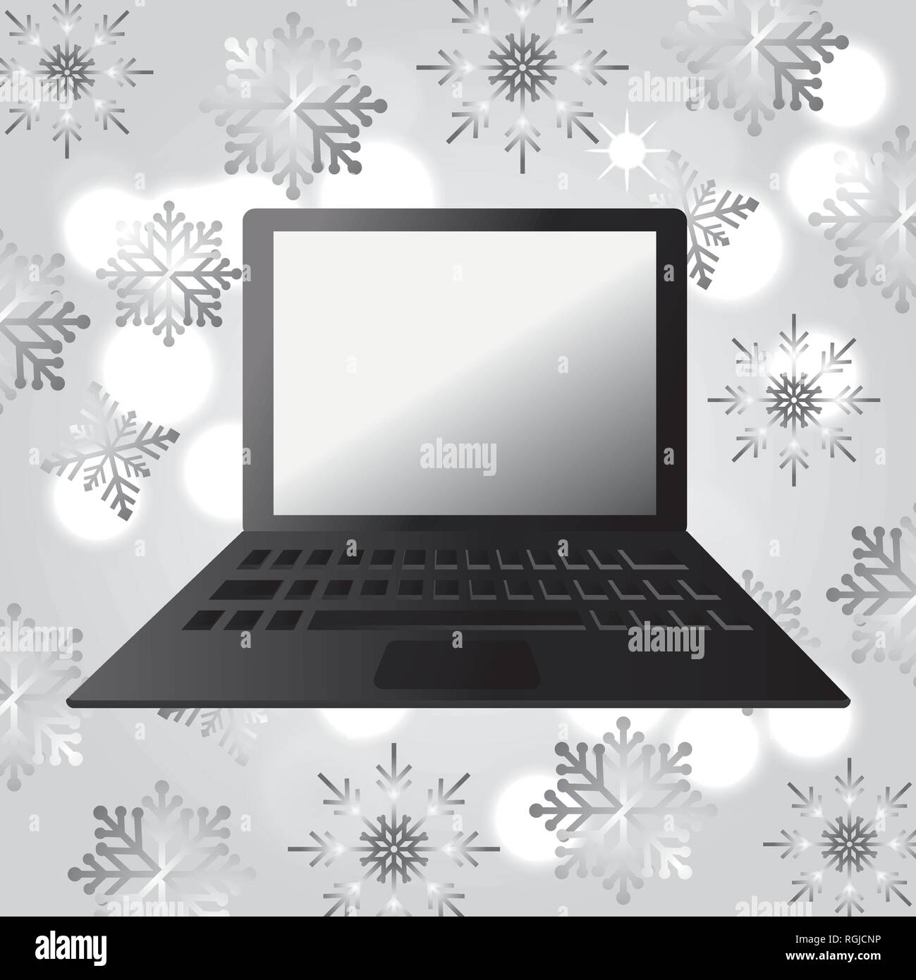 laptop gift cartoon Stock Vector Image & Art - Alamy