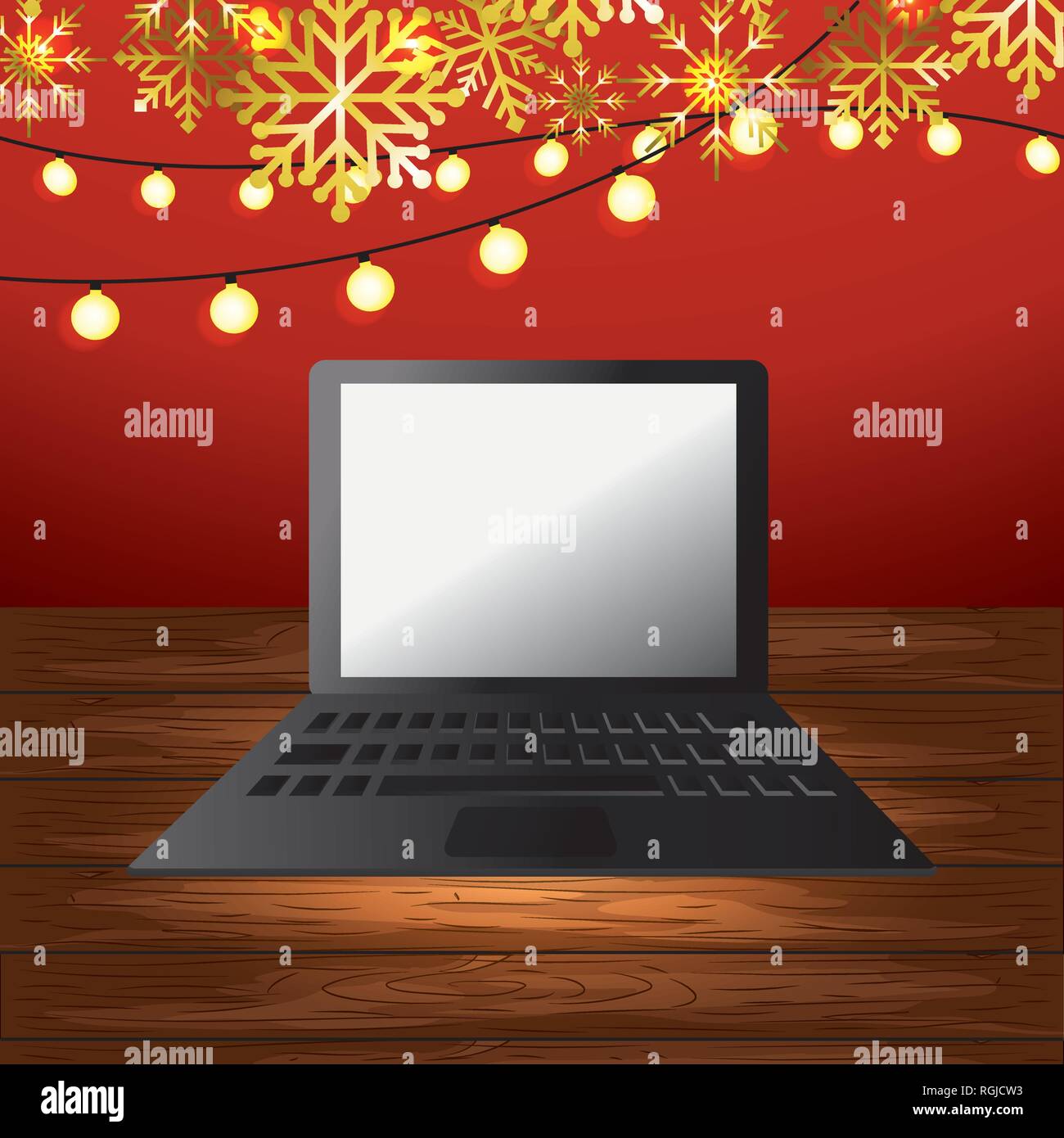 laptop gift cartoon Stock Vector Image & Art - Alamy