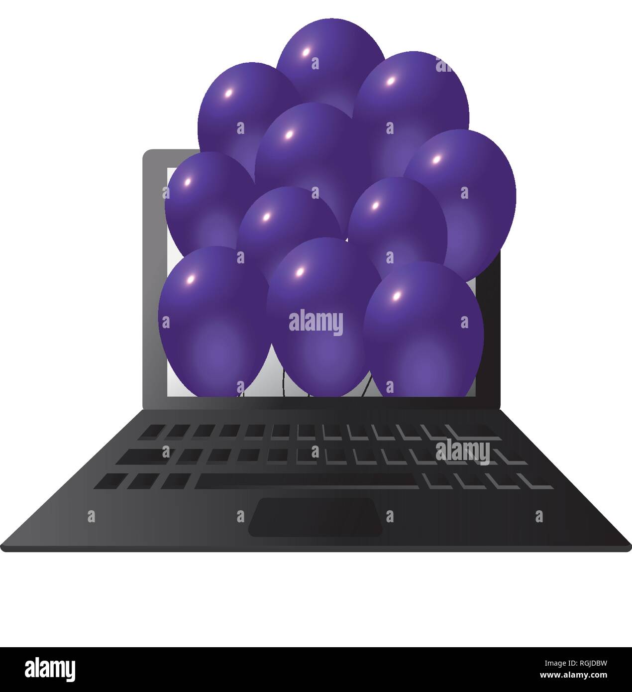 laptop gift cartoon Stock Vector Image & Art - Alamy