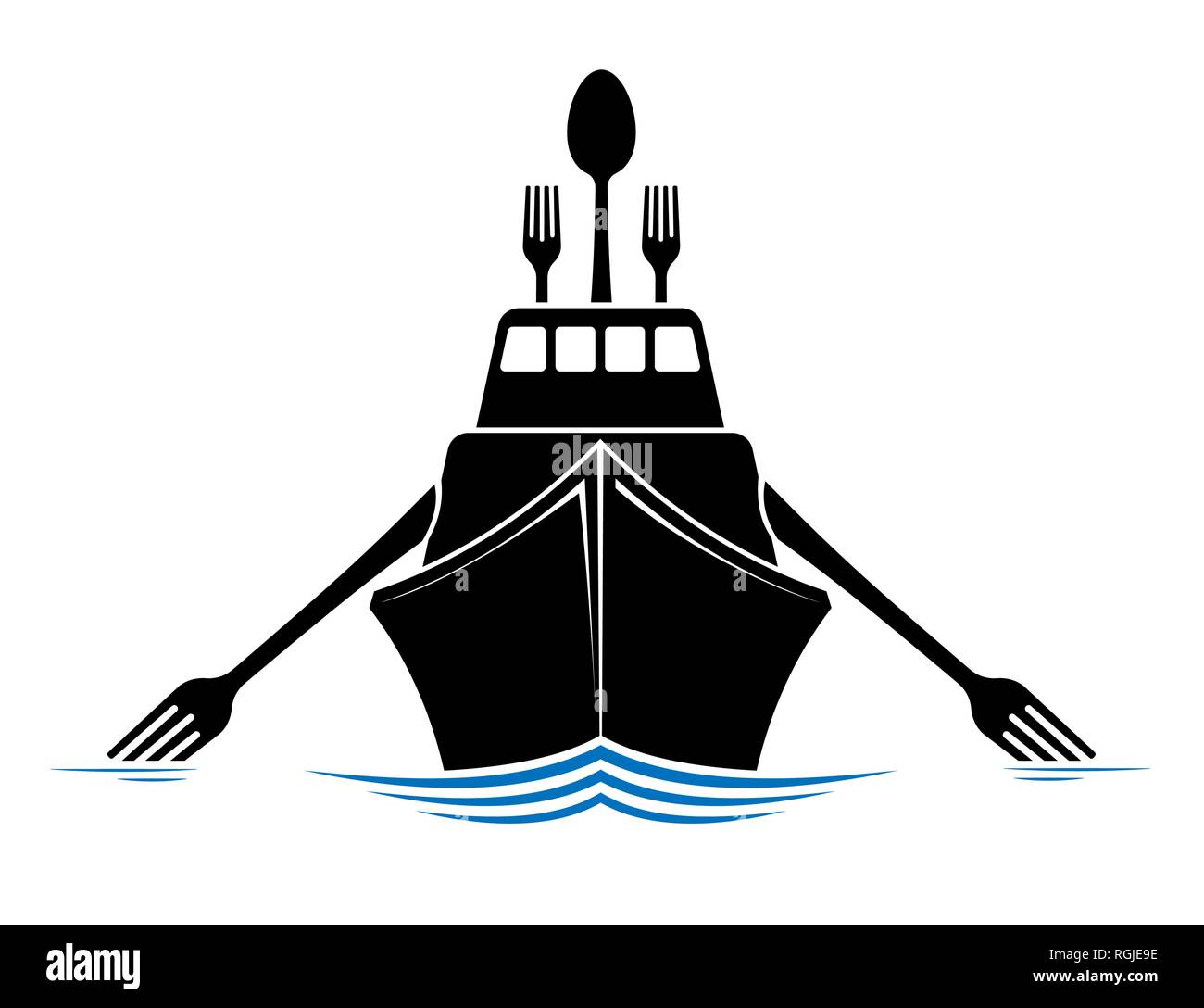 Gastronomy ship Stock Vector Images - Alamy