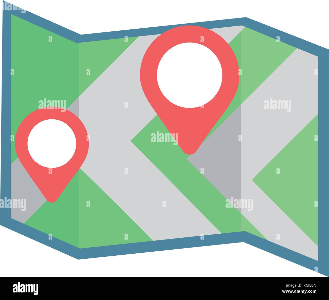 gps location map cartoon Stock Vector Image & Art - Alamy