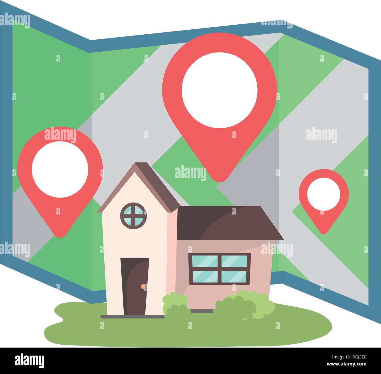 real state cartoon Stock Vector Image & Art - Alamy