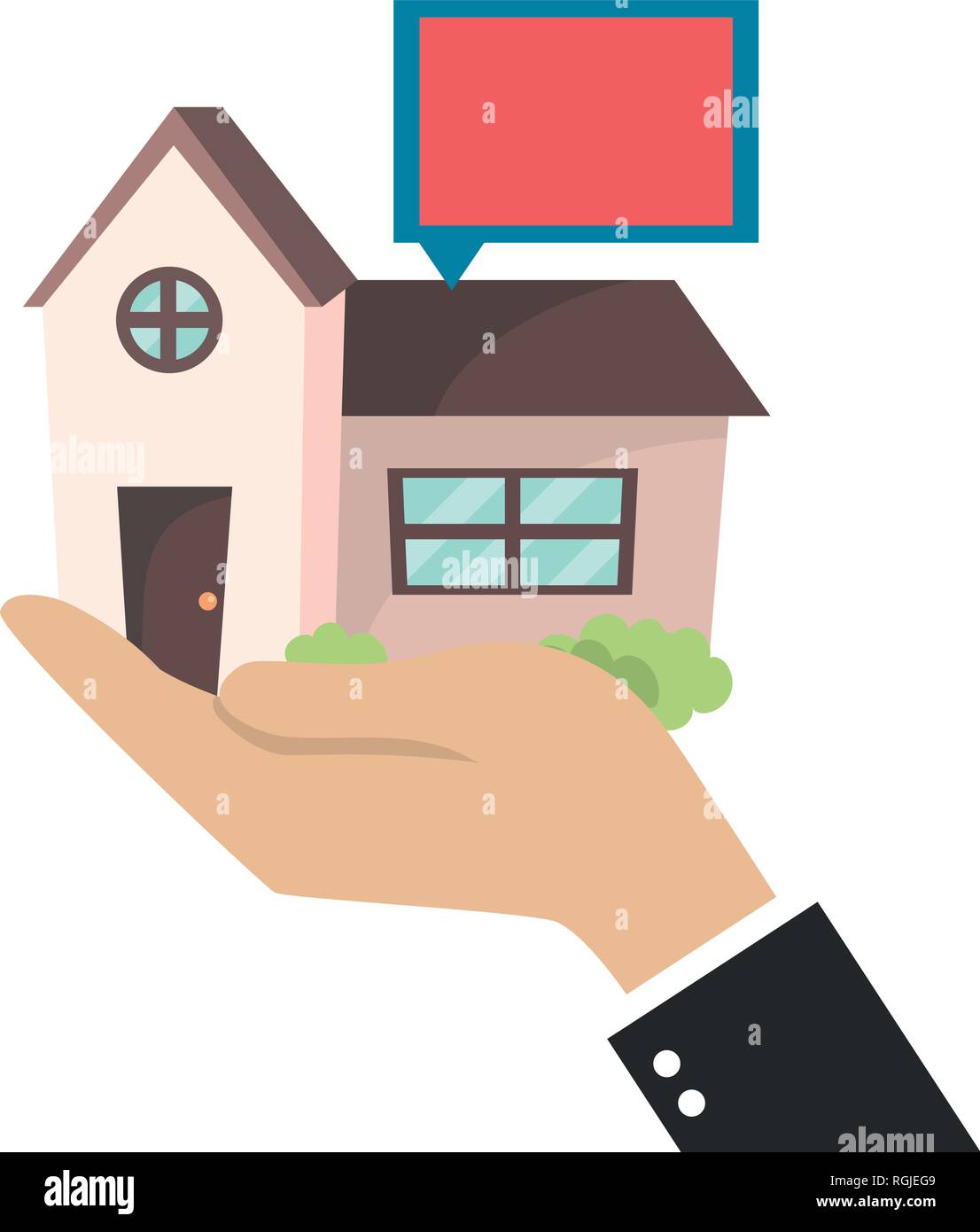 real state cartoon Stock Vector Image & Art - Alamy