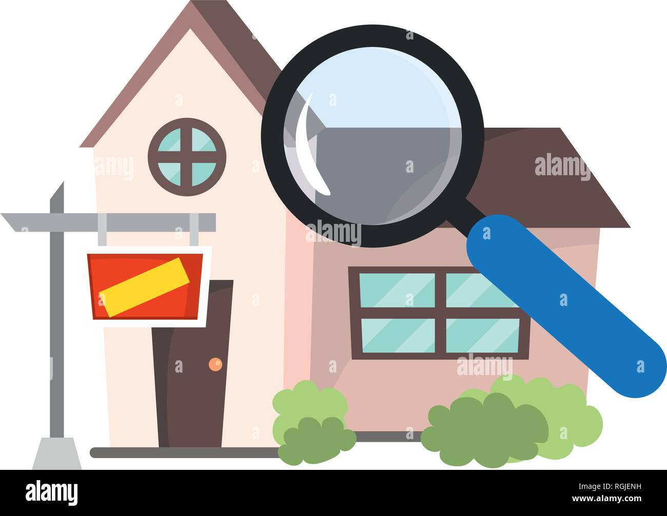 real state cartoon Stock Vector Image & Art - Alamy