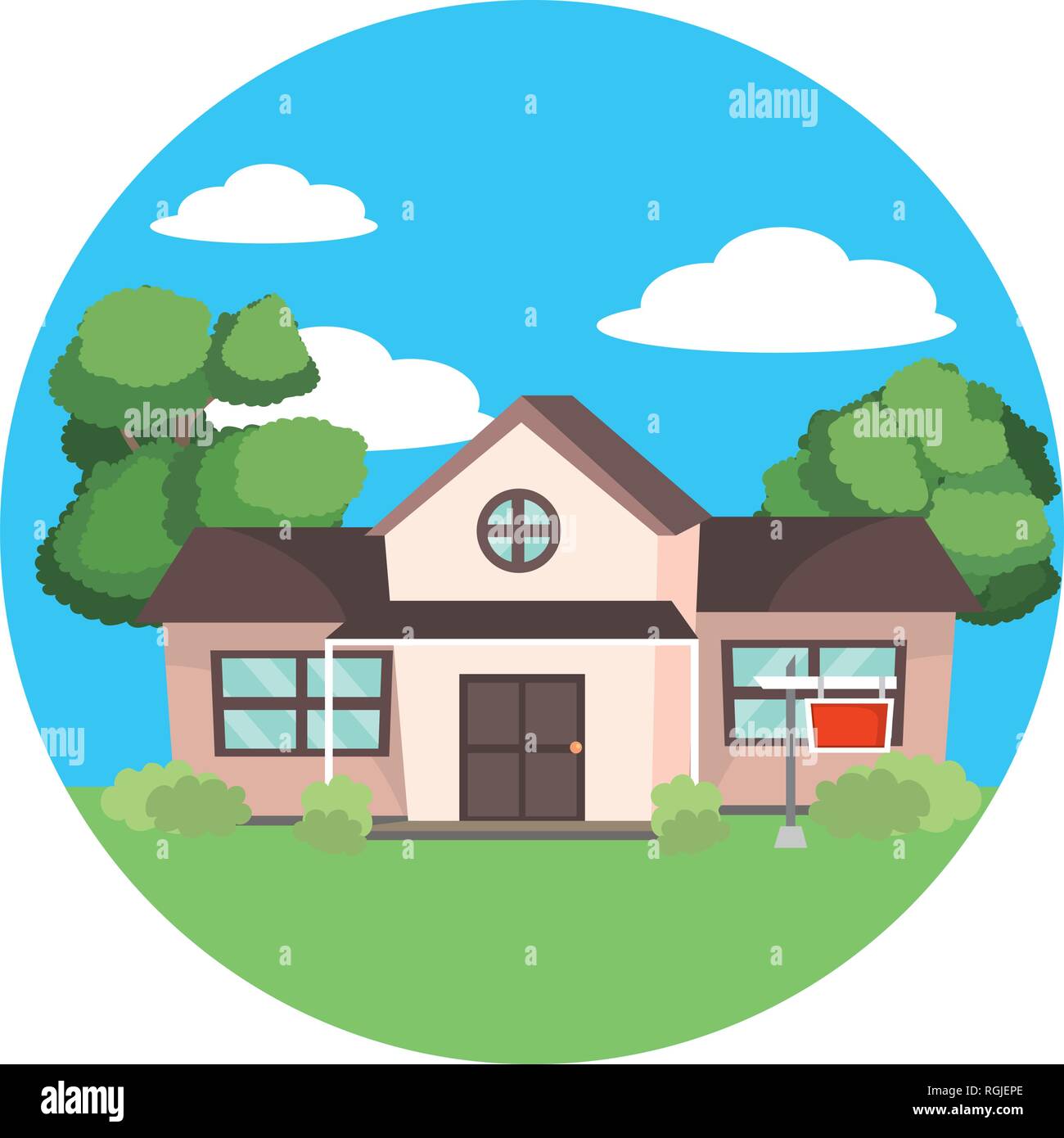 real state cartoon Stock Vector Image & Art - Alamy