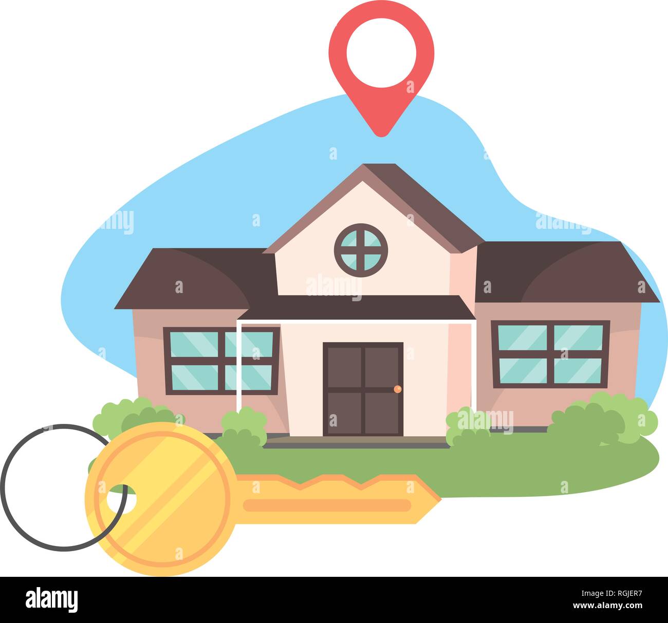 real state cartoon Stock Vector Image & Art - Alamy