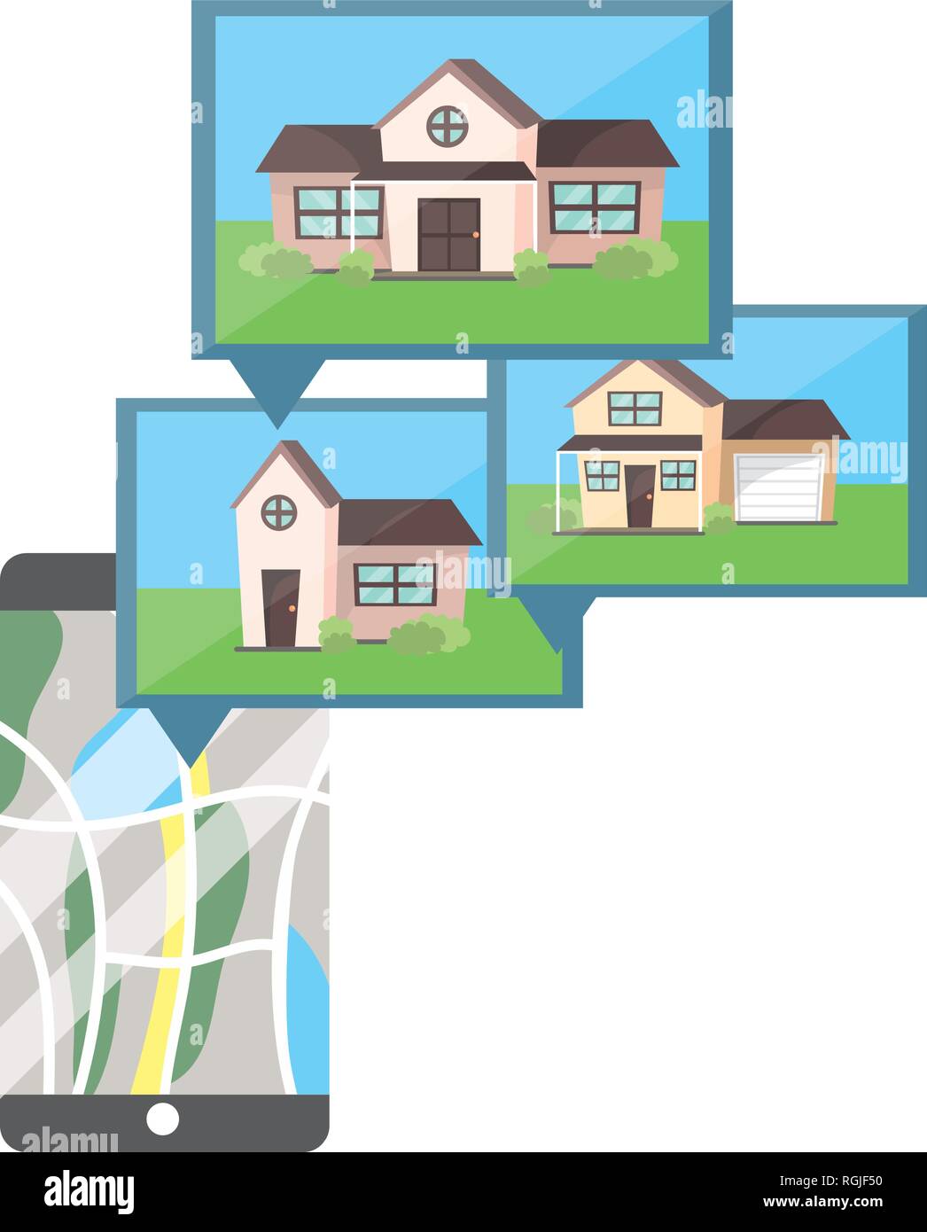 real state cartoon Stock Vector Image & Art - Alamy