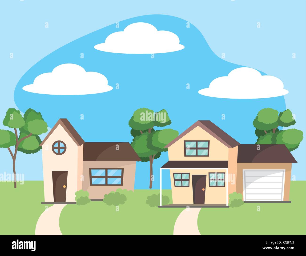 real state cartoon Stock Vector Image & Art - Alamy