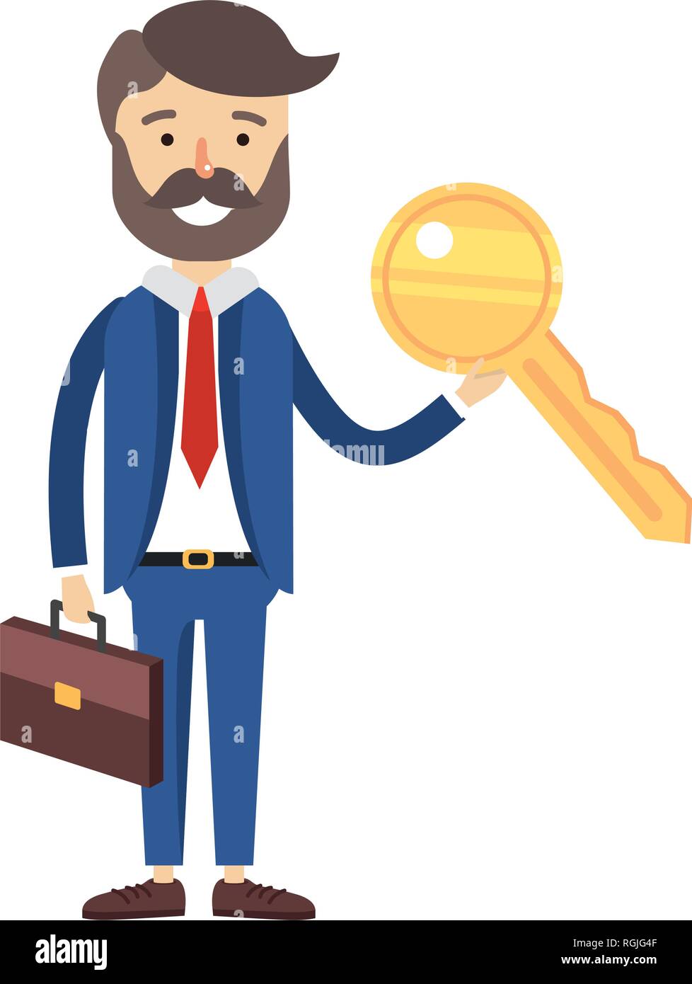 real state agent cartoon Stock Vector Image & Art - Alamy