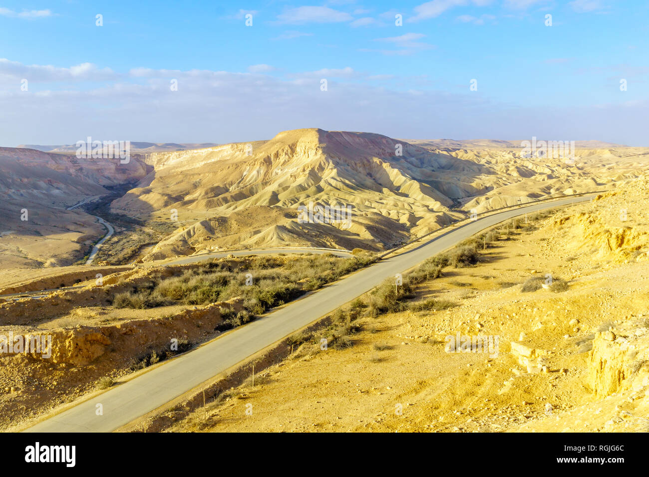 Landscape of Nahal Zin, near Sde Boker, the Negev Desert, Southern Israel Stock Photo - Alamy