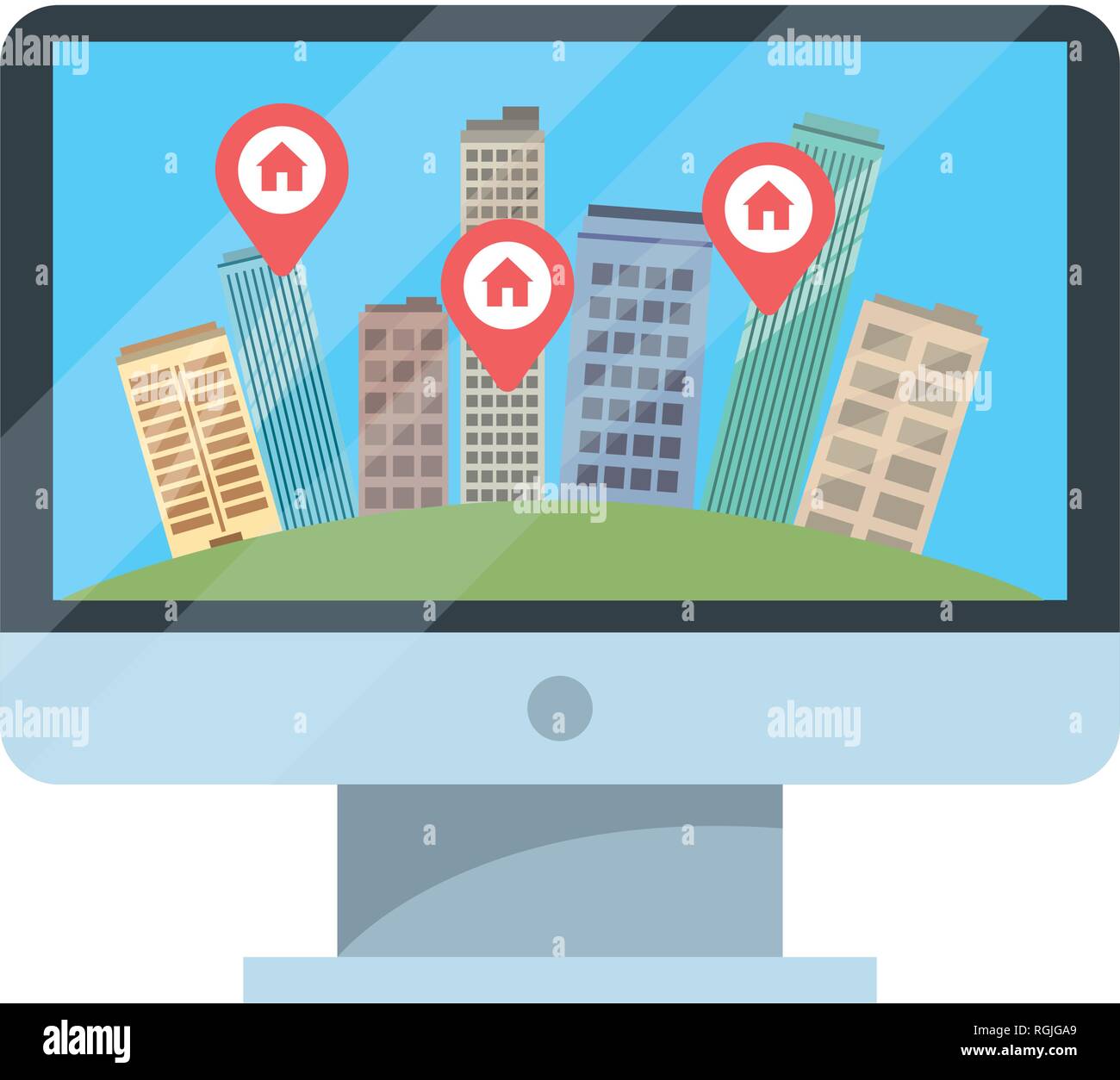 real state cartoon Stock Vector Image & Art - Alamy