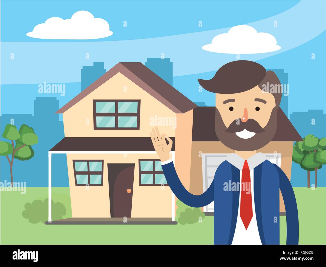 Politieagent Cartoon