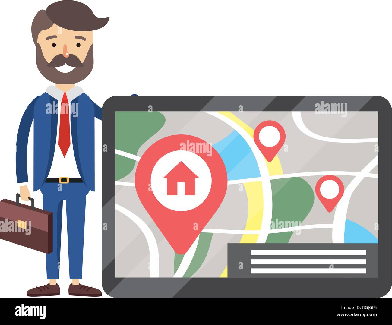 real state agent cartoon Stock Vector Image & Art - Alamy