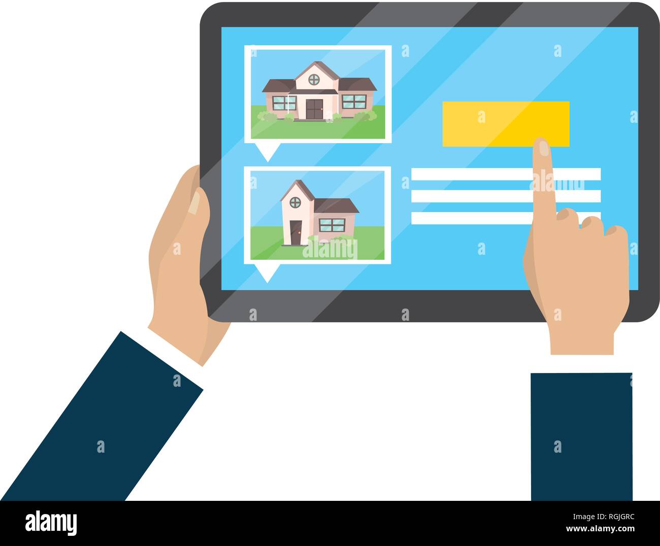 real state cartoon Stock Vector Image & Art - Alamy