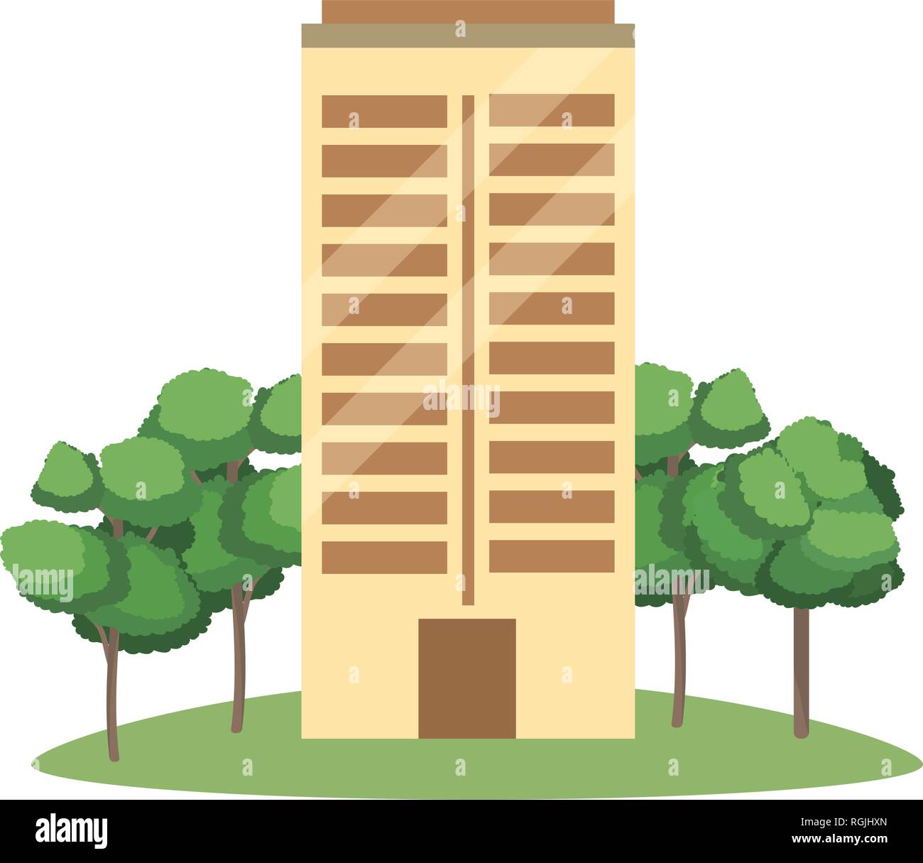 real state building cartoon Stock Vector Image & Art - Alamy
