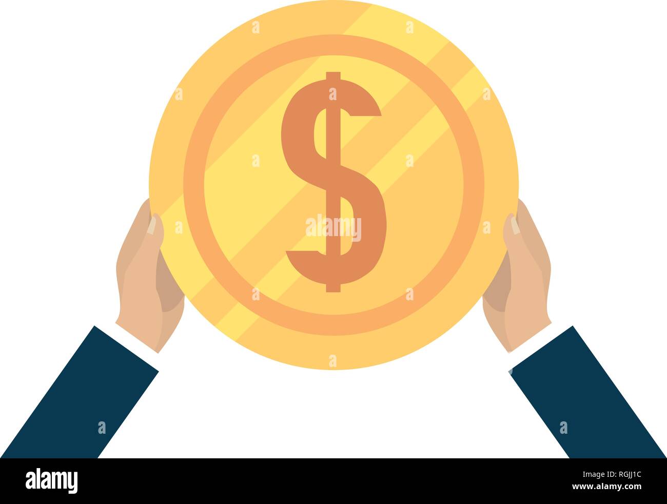 money coin cartoon Stock Vector Image & Art - Alamy