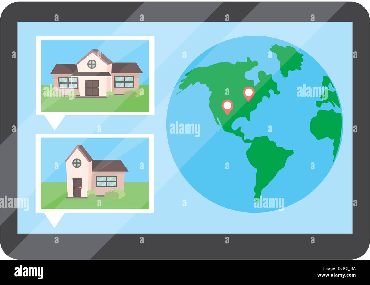 real state cartoon Stock Vector Image & Art - Alamy