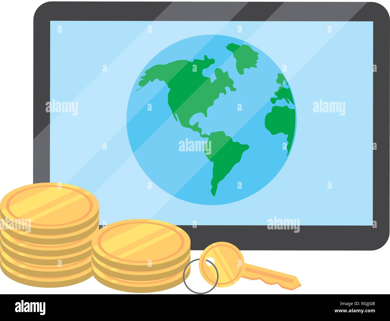 Real estate tablet Stock Vector Images - Alamy