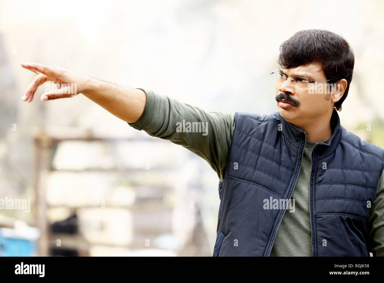 VINAYA VIDHEYA RAMA, director Boyapati Srinu, on set, 2019. © DVV ...