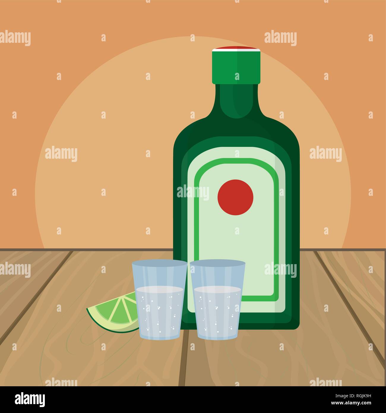 alcoholic drink cartoon Stock Vector Image & Art - Alamy
