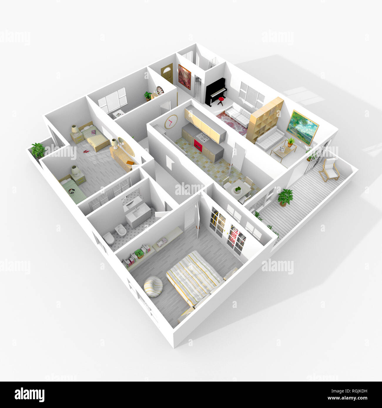 Cutaway house hi-res stock photography and images - Alamy