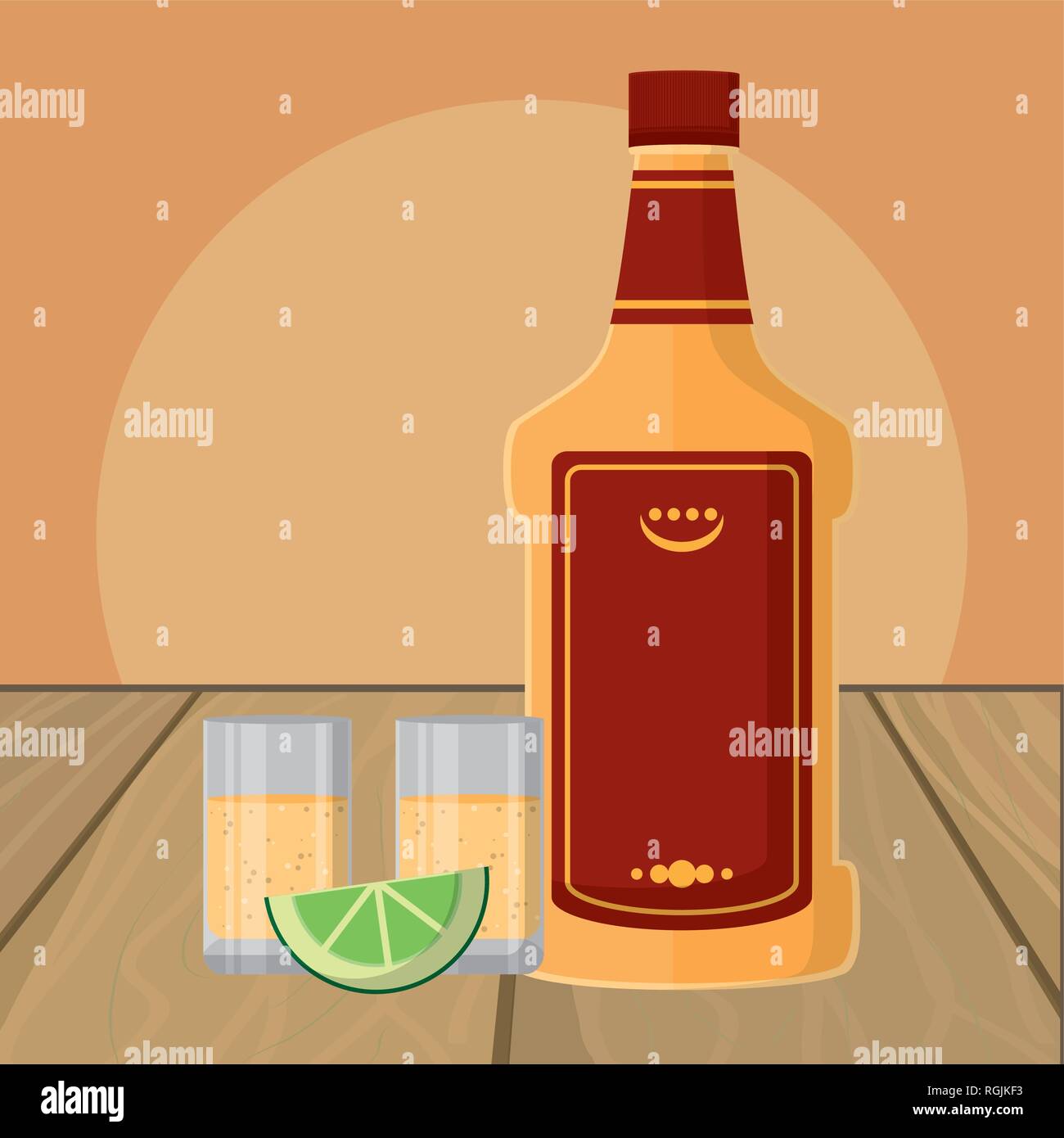 alcoholic drink cartoon Stock Vector Image & Art - Alamy