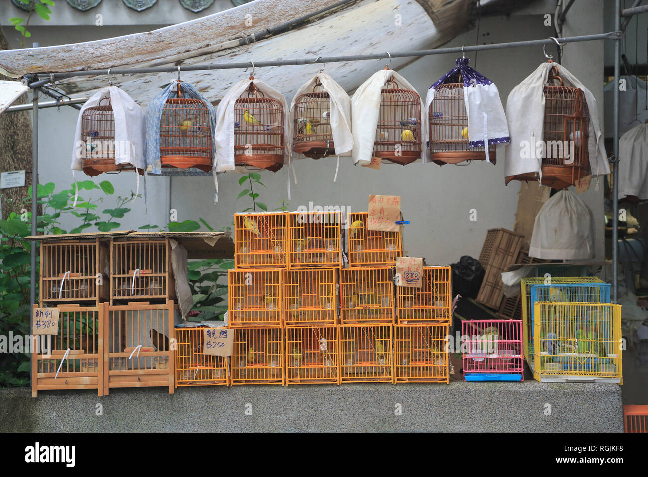 Yuen po street bird market and garden hi-res stock photography and ...