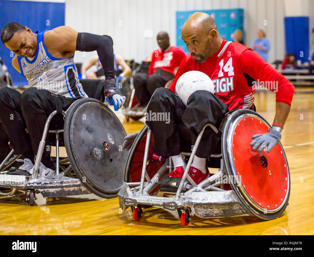 Disabled athletes compete in the two-day Queen City Collision ...