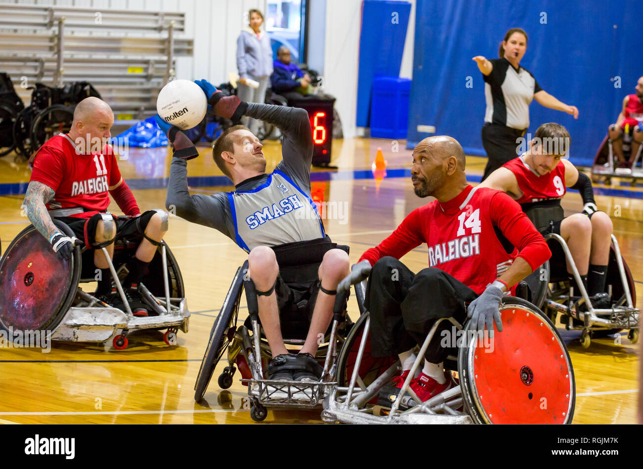 Disabled athletes compete in the two-day Queen City Collision ...