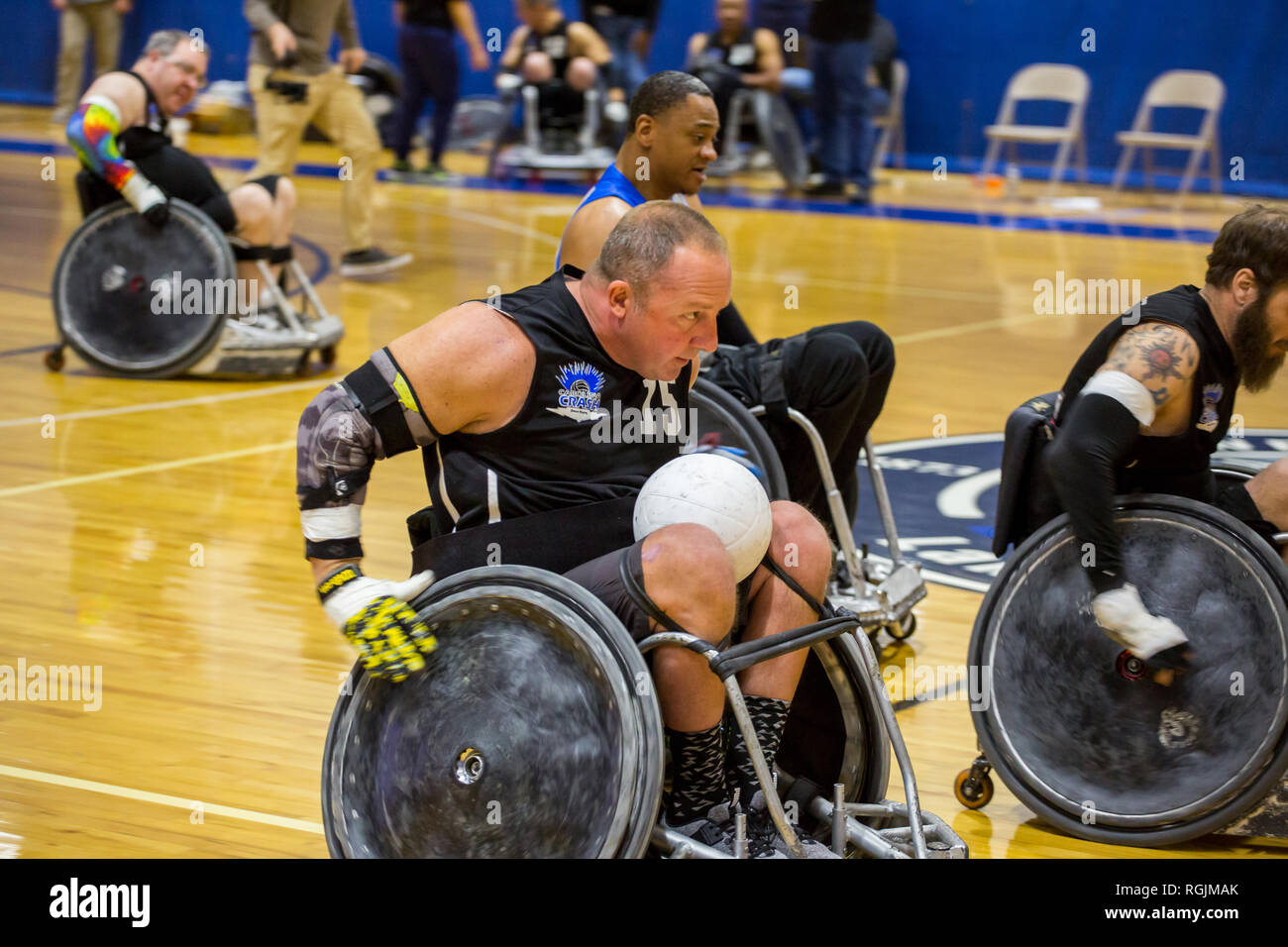 Disabled athletes compete in the two-day Queen City Collision ...