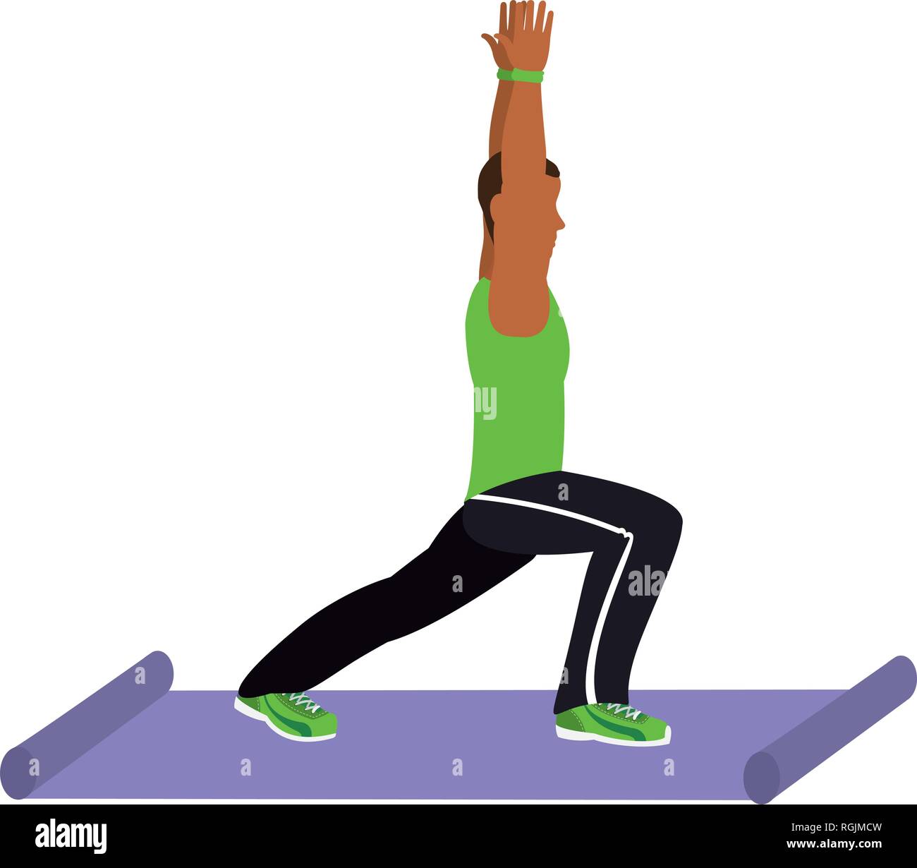 fit man doing exercise Stock Vector Image & Art - Alamy