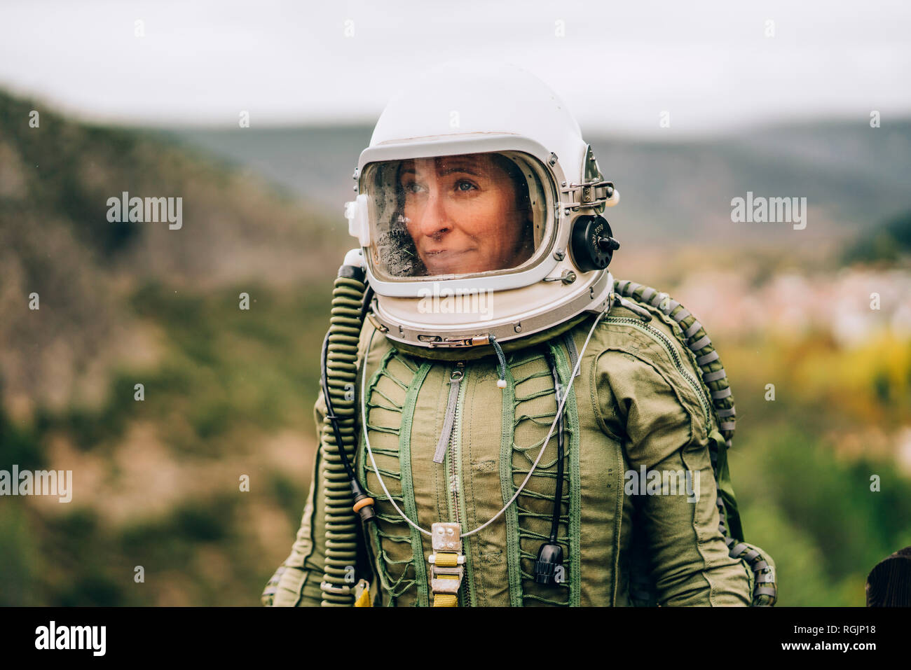 Woman in space suit hi-res stock photography and images - Alamy