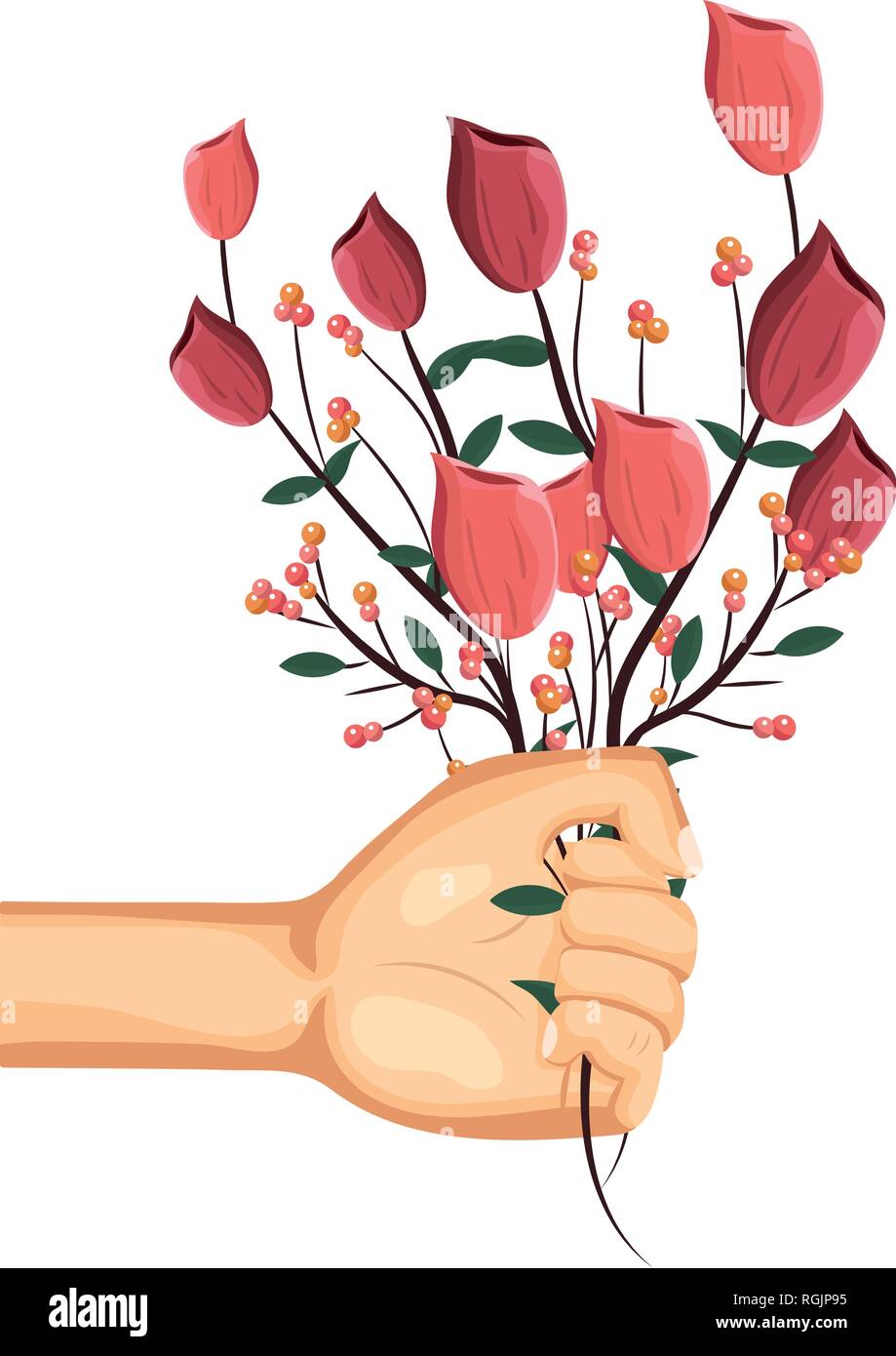 And roses cut Stock Vector Images - Alamy