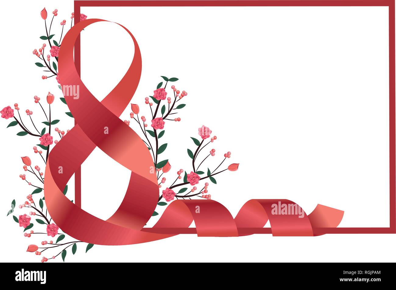 number eight ribbon Stock Vector Image & Art - Alamy