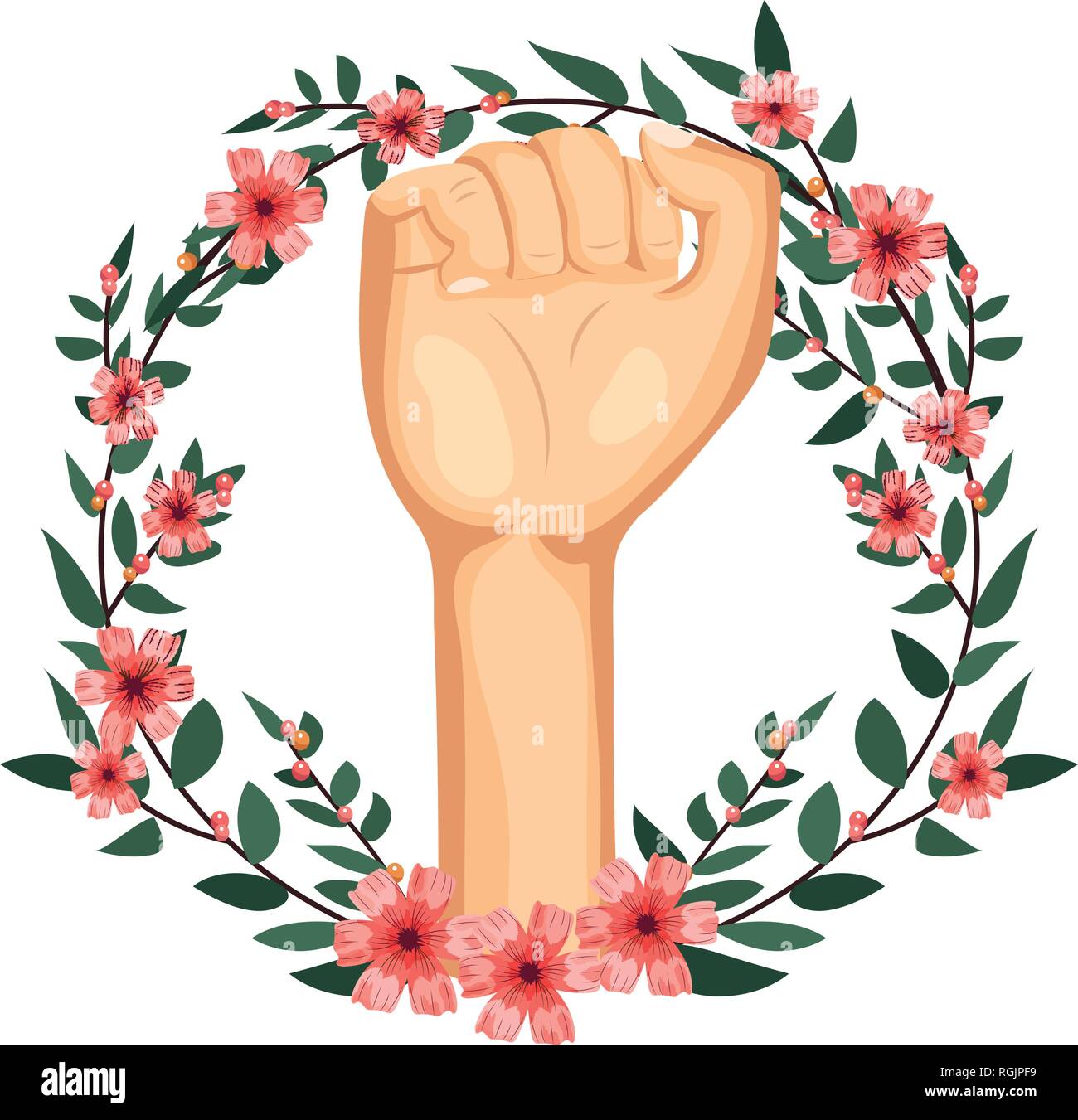 Celebration Clenched Fist Stock Vector Images - Alamy