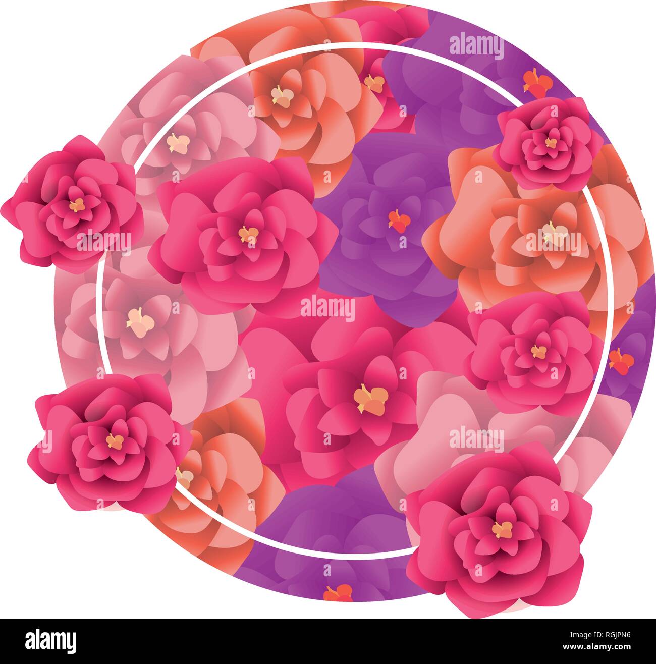 Woman cut roses Stock Vector Images - Alamy