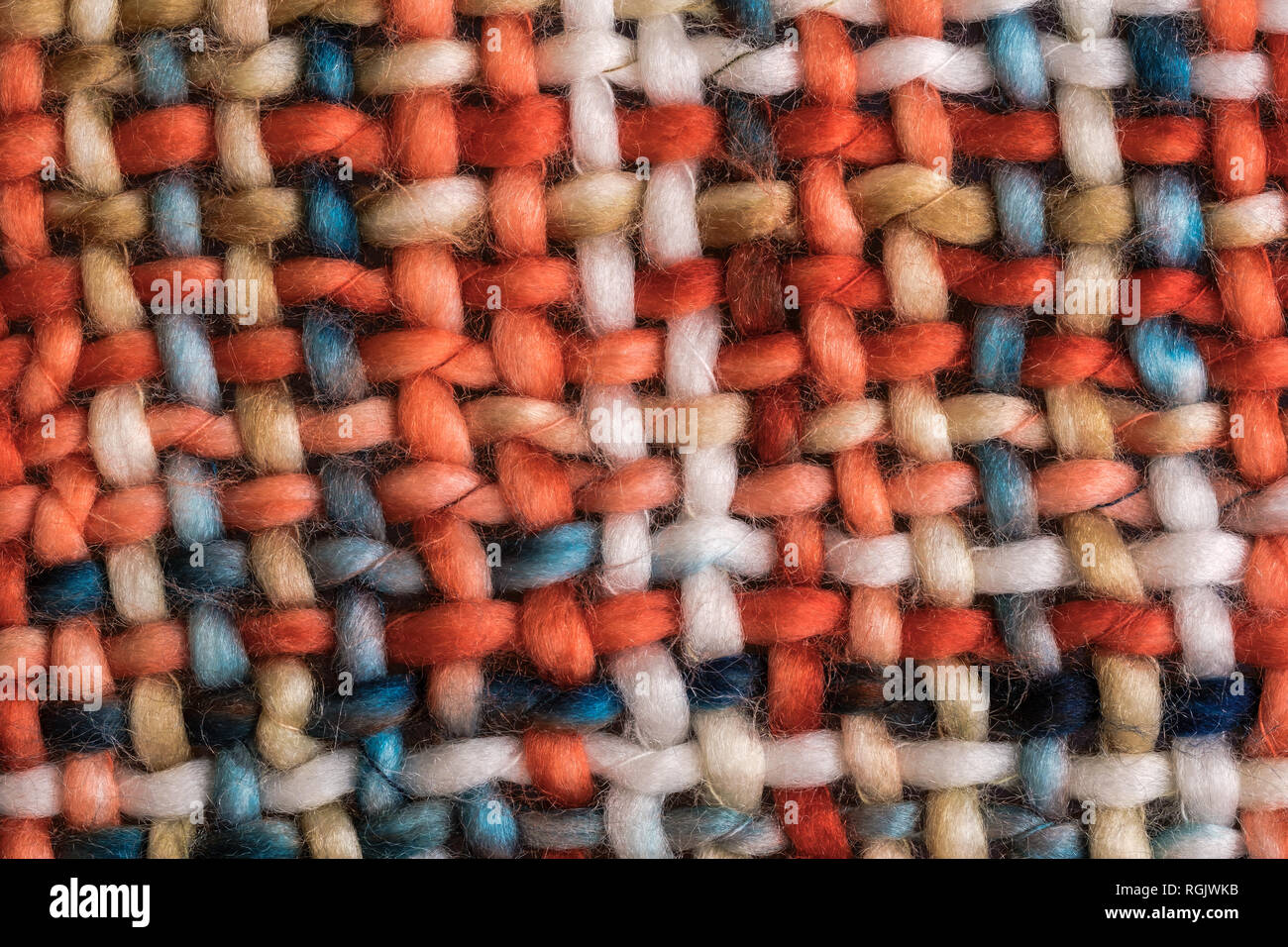 Colorful coarse woven cloth Stock Photo - Alamy