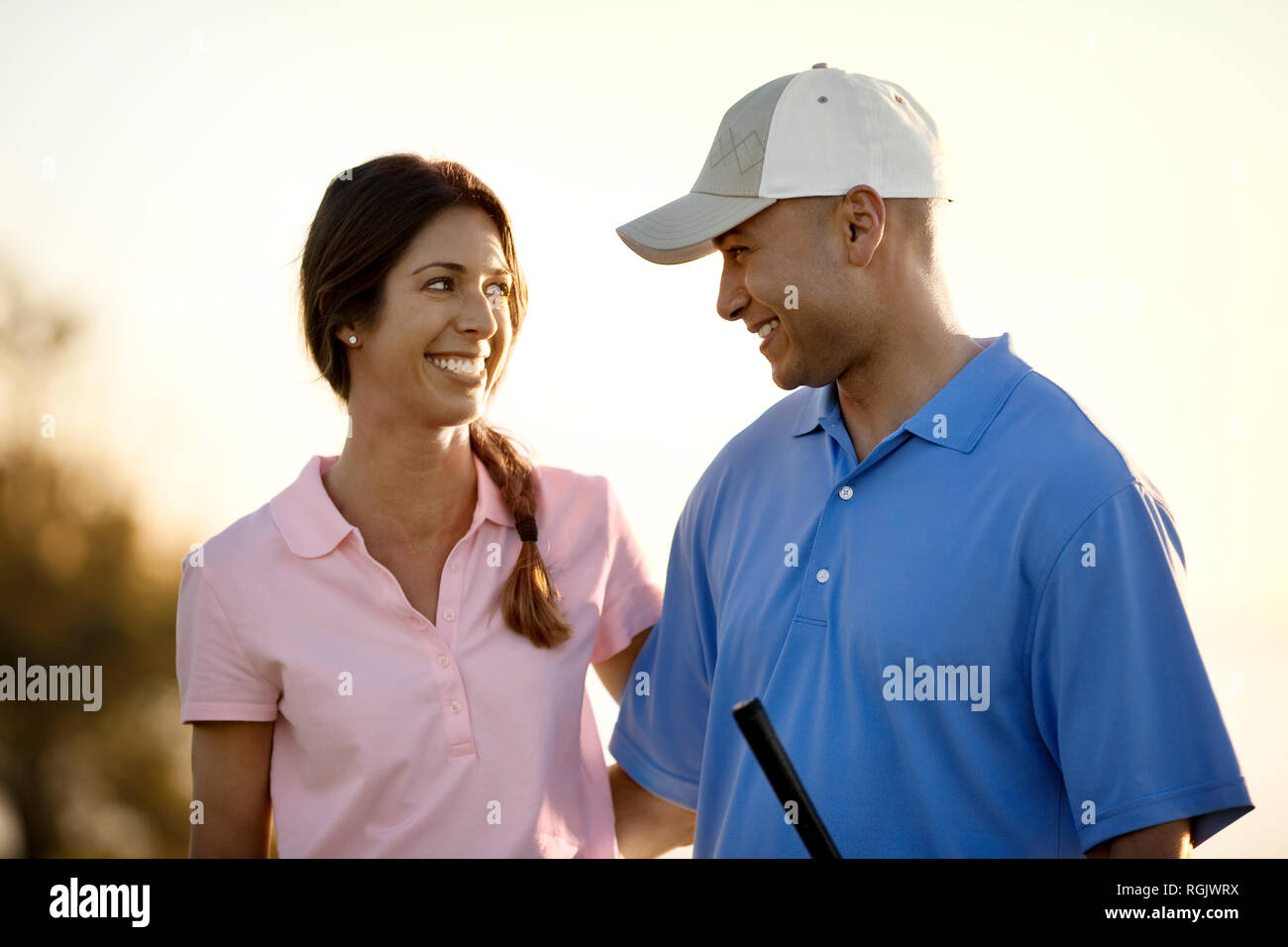 Happy male golfers hi-res stock photography and images - Alamy