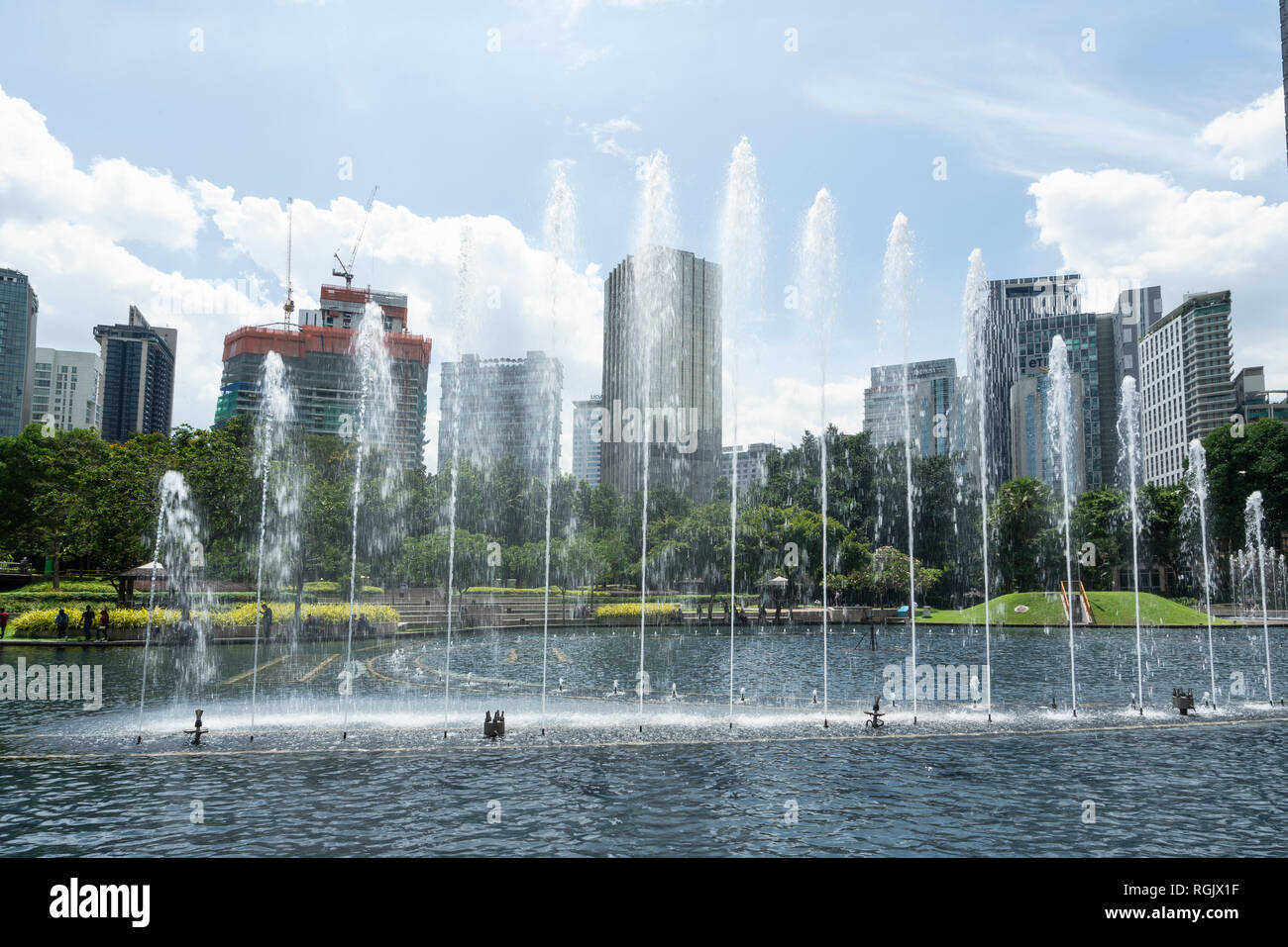 the lake in the KLCC park in Kuala Lumpur, Malaysia Stock Photo - Alamy