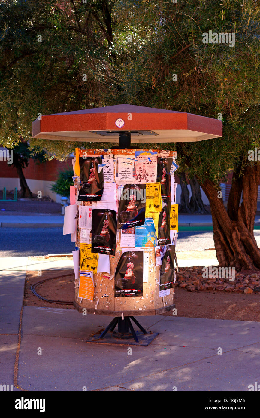 Student group advertising circular billboard on the University of ...