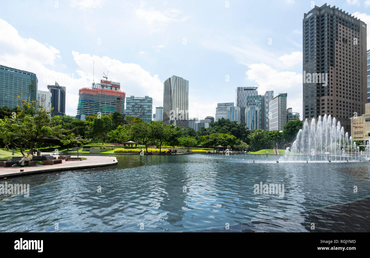 the lake in the KLCC park in Kuala Lumpur, Malaysia Stock Photo - Alamy