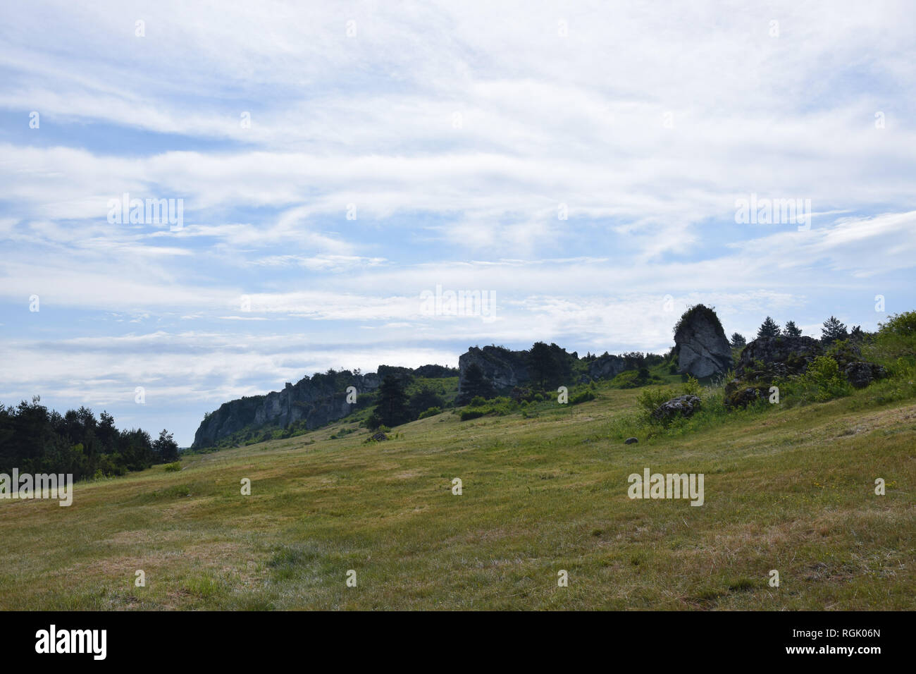 Rock formation in Krakow Czestochowa Upload. Polish Jurassic Highland ...