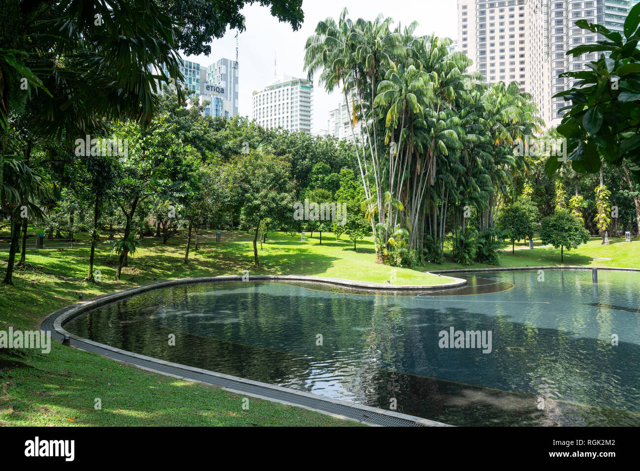 the lake in the KLCC park in Kuala Lumpur, Malaysia Stock Photo - Alamy
