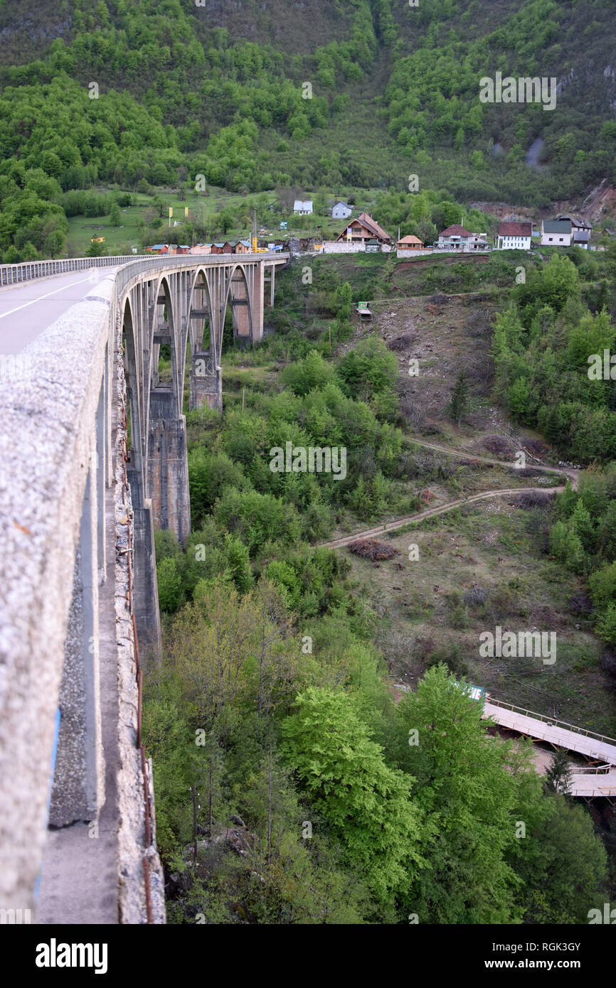 "Durdevica Tara Bridge" - concrete Tara Bridge in north Montenegro ...
