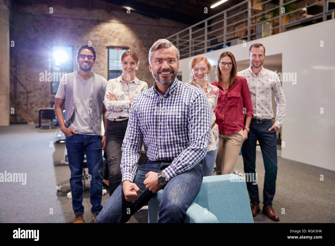 Group portrait creative team hi-res stock photography and images - Alamy