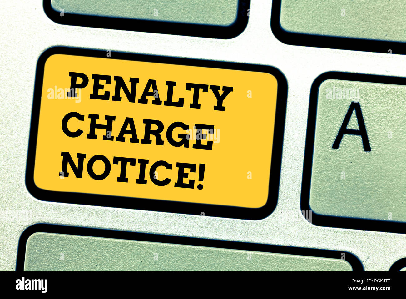 Word writing text Penalty Charge Notice. Business concept for fines ...