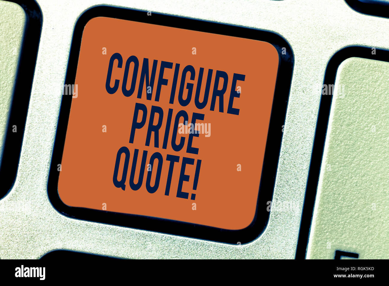 Text sign showing Configure Price Quote. Conceptual photo software use ...
